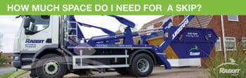 How much space do I need for a skip? - Rabbit Skip Hire